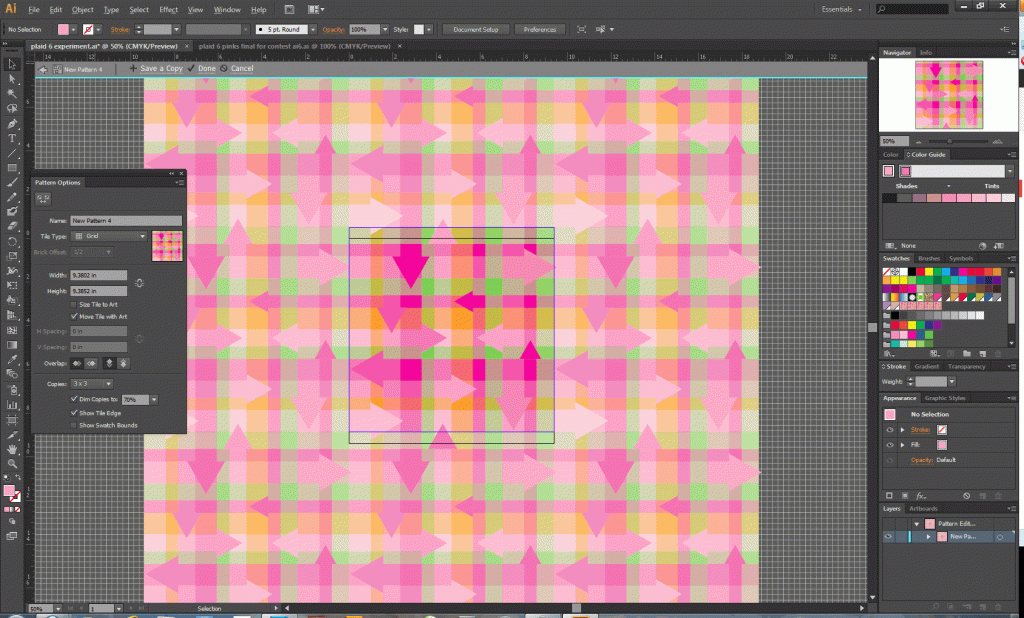 Pointy Pink Plaid and Illustrator CS6’s New Pattern Function | Color On ...